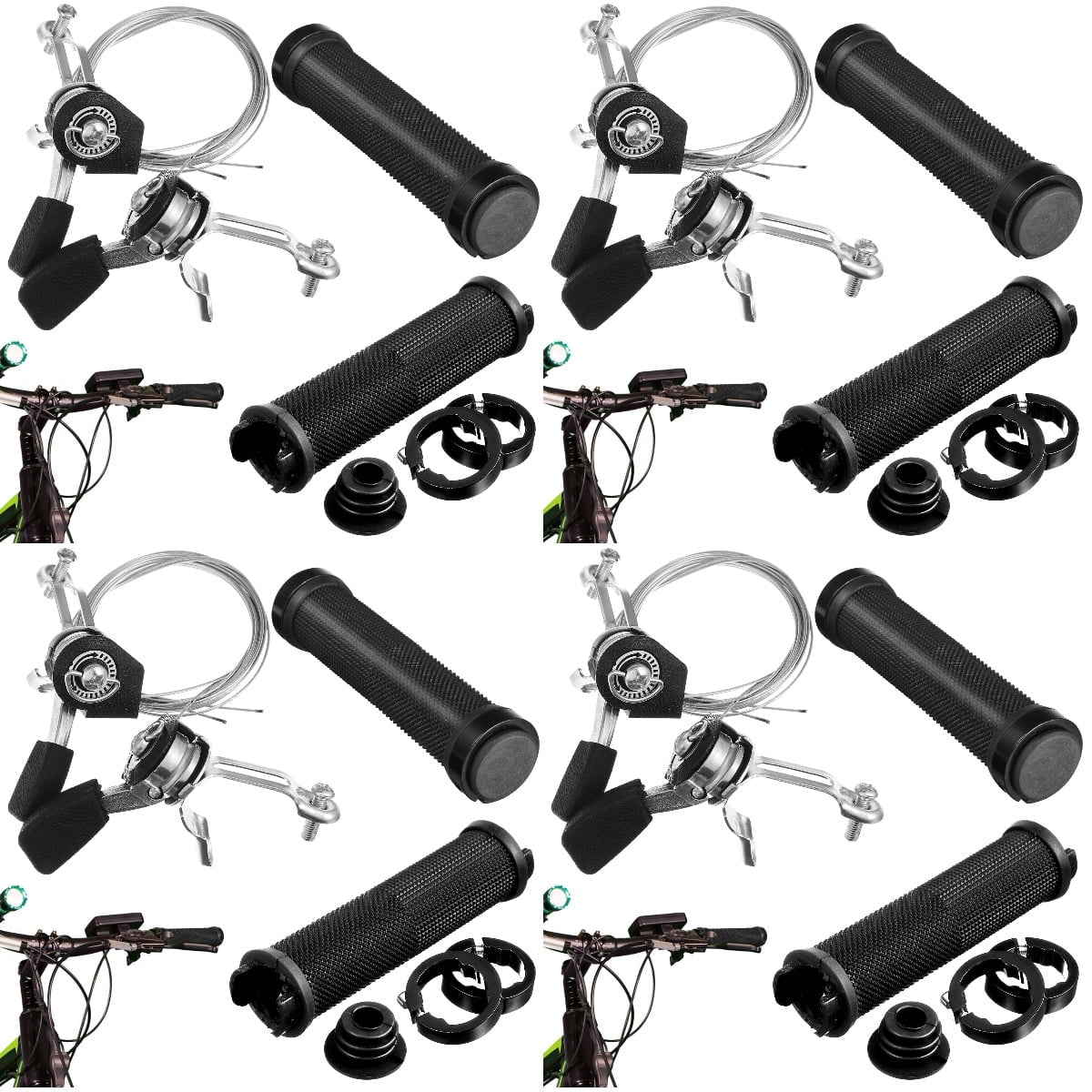 4 Sets Controller Bikes Mountain Bike Part Bike Grip Bike Twist Shifter ...