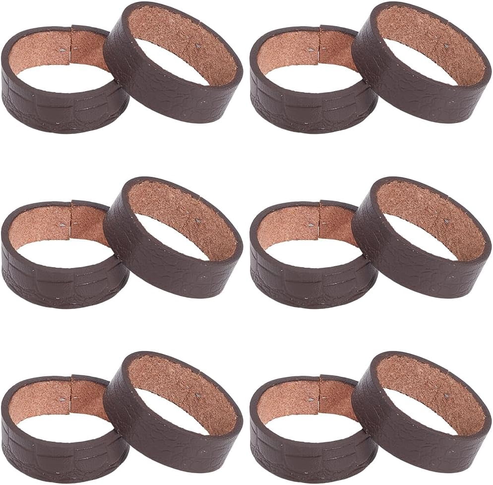 4 Sets Cowhide Belt Loop Keepers & Iron Findings Belt Buckle ...