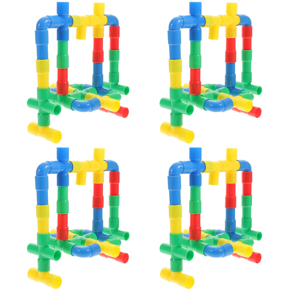 4 Sets Creative Pipe Tube Sensory Toys, Construction Set Build , Tank ...