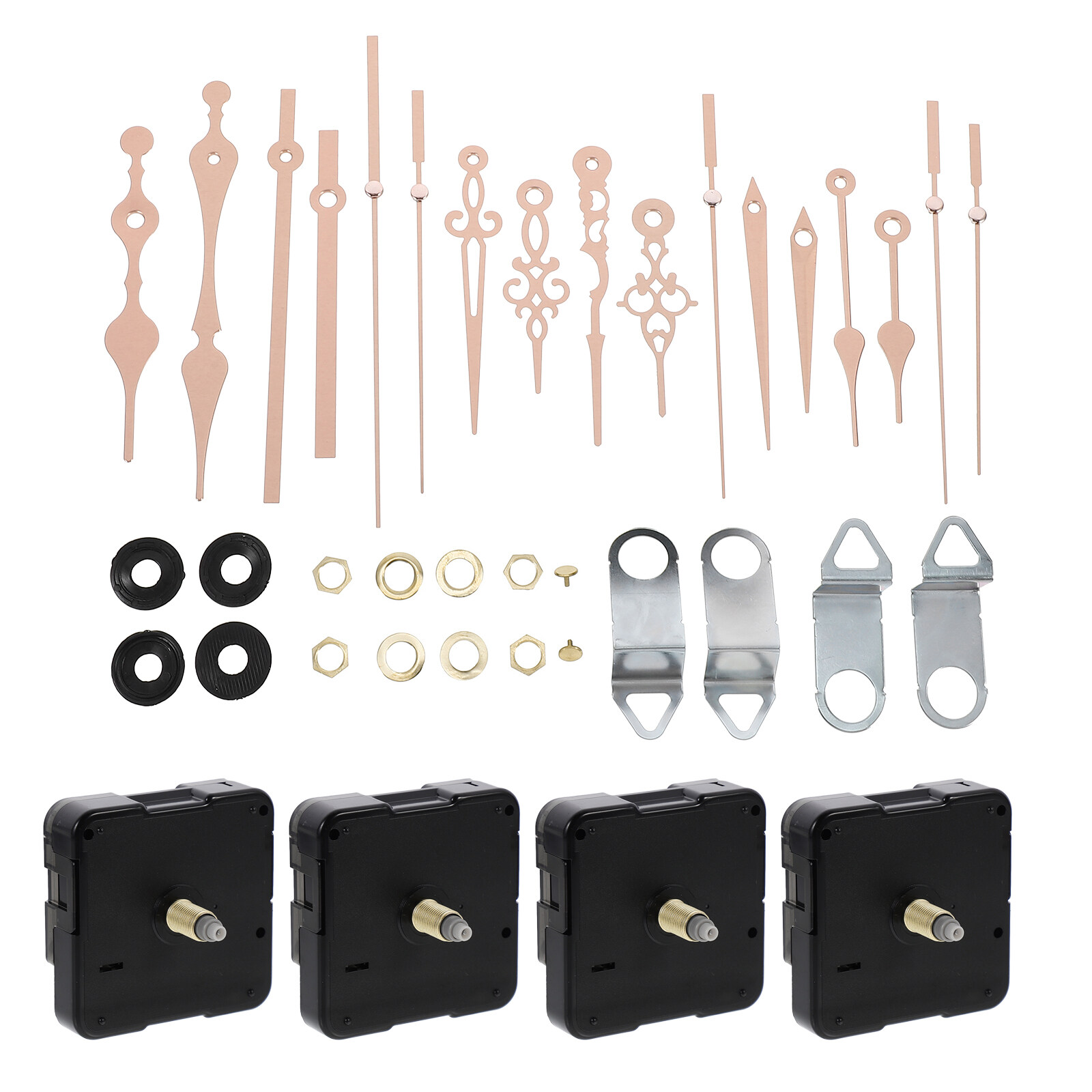 KALLORY Clock Hands Motor Kit Clock Movement Plastic 4 Sets Elegant Diy ...