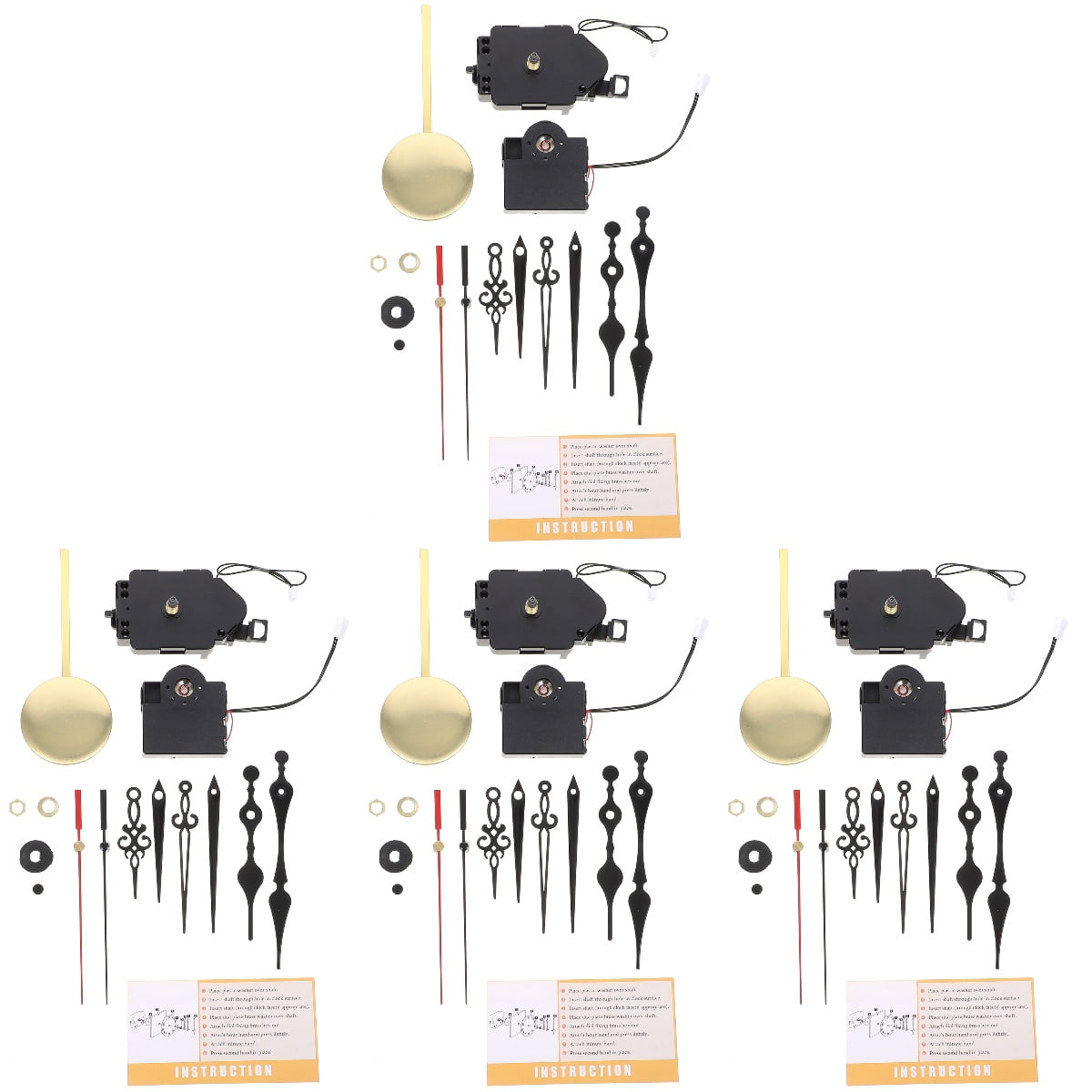4 Sets DIY Quartz Clock Movement Chime Pendulum Trigger Clock Movement ...
