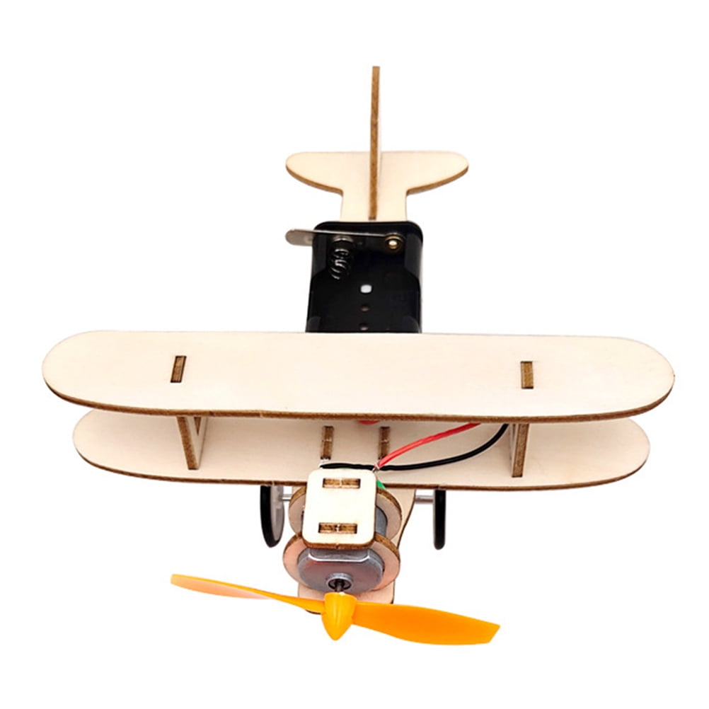 4 Sets DIY Wooden Airplane Model Handicraft Wooden Assemble Model ...