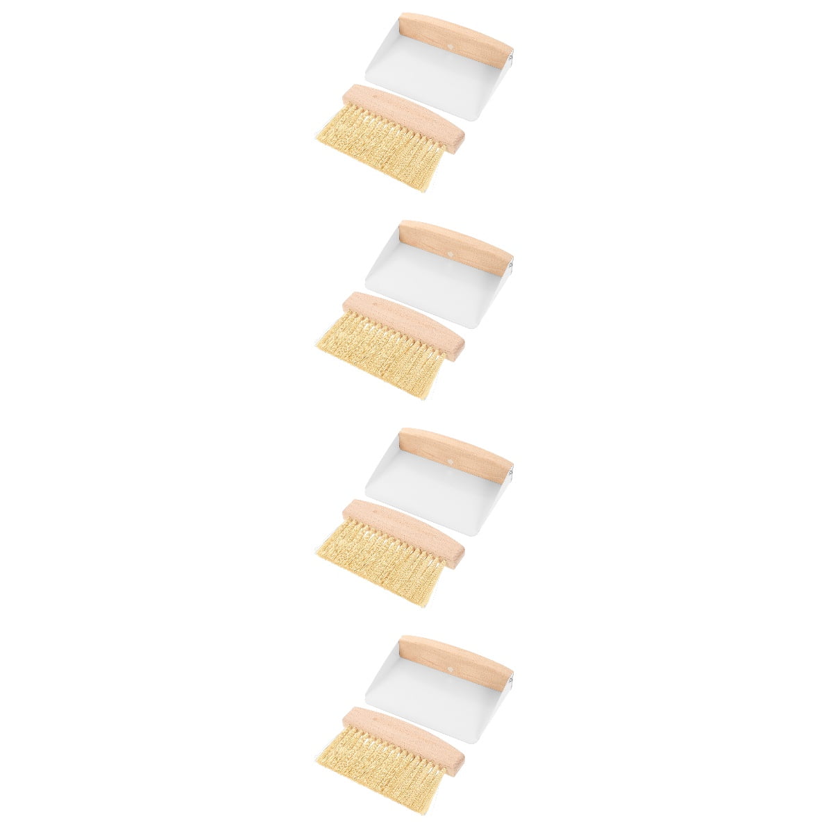OFFIGAM White Desktop Broom and Dustpan Set, Multi-Function Mini ...