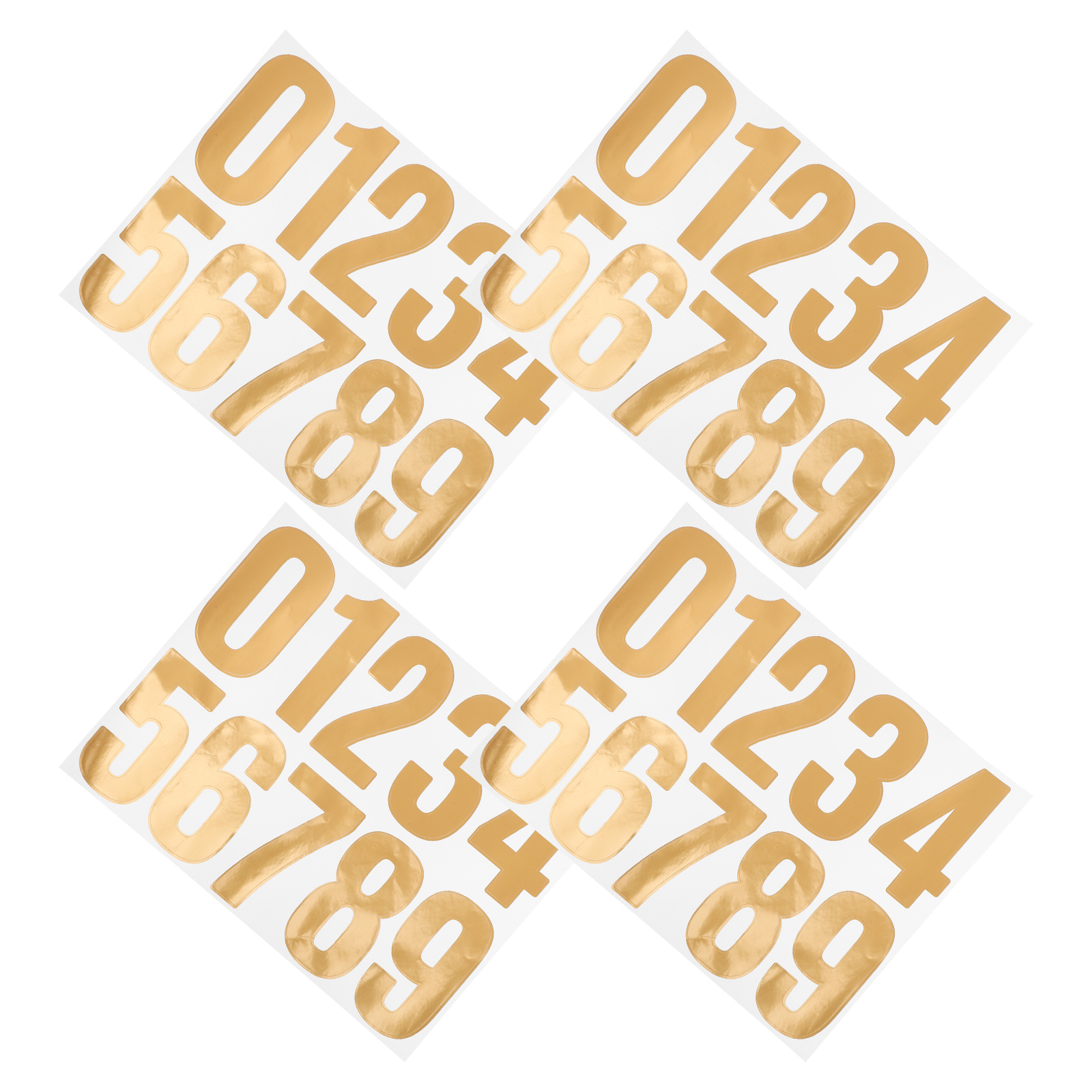 4 Sets Digital Stickers Letter Stickers House Number Sign Mailbox ...