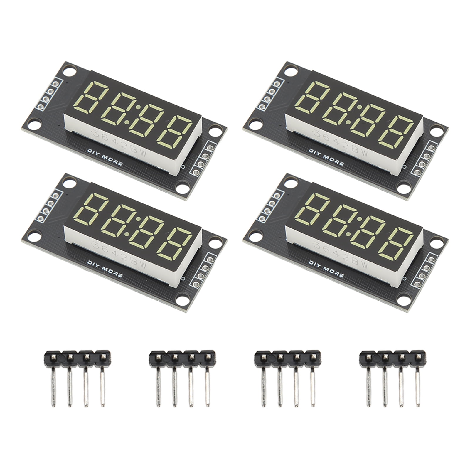 Neyseki 4 Sets Digital Tube Display Module LED 4 Digit 7 Segment 0.36in ...