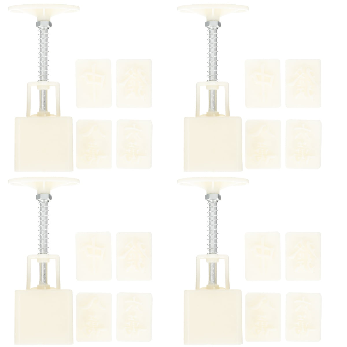 4 Sets Dim Sum Molding Mold Moon Cake Molds Chocolate Fudge Hand Press ...