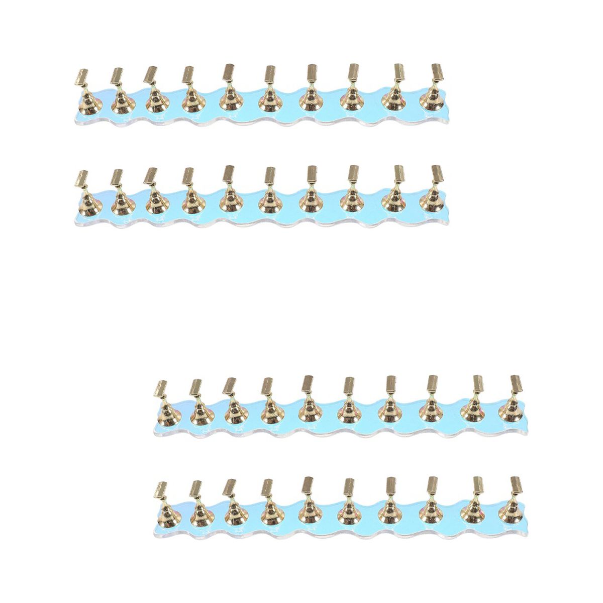 4 Sets Display Shelves Nail Tips Holder Acrylic - Walmart.com