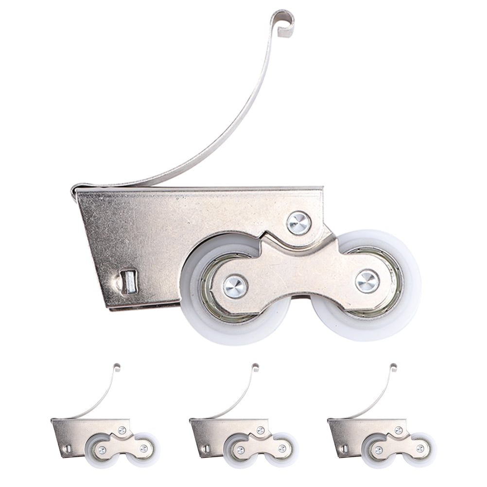 4 Sets Door Runners Rollers Replace Glass Door Wheels Sliding Enclosure ...