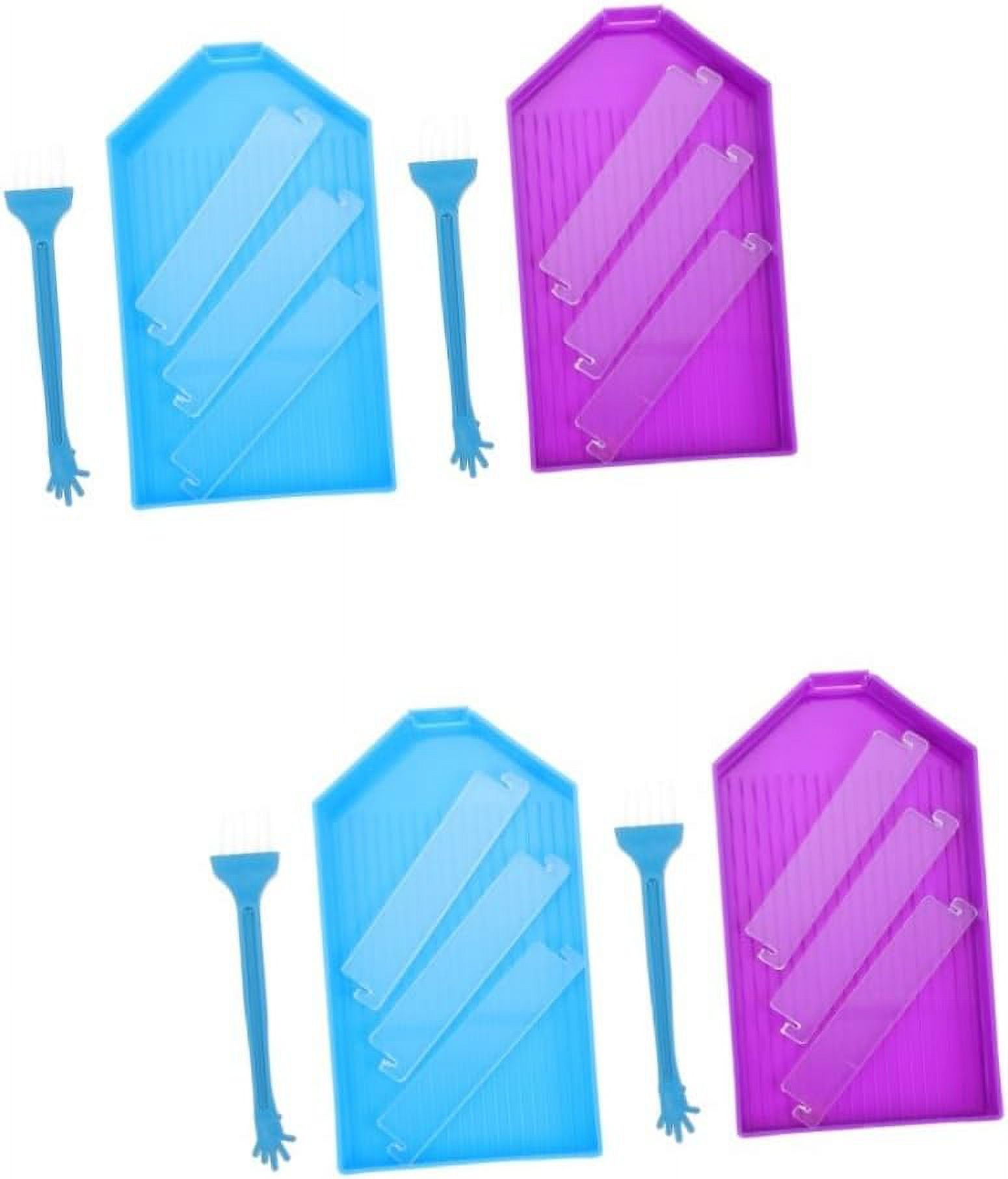 4 Sets Drill Disc Plastic Bead Tray Diamond Art Tray Rhinestone Storage ...