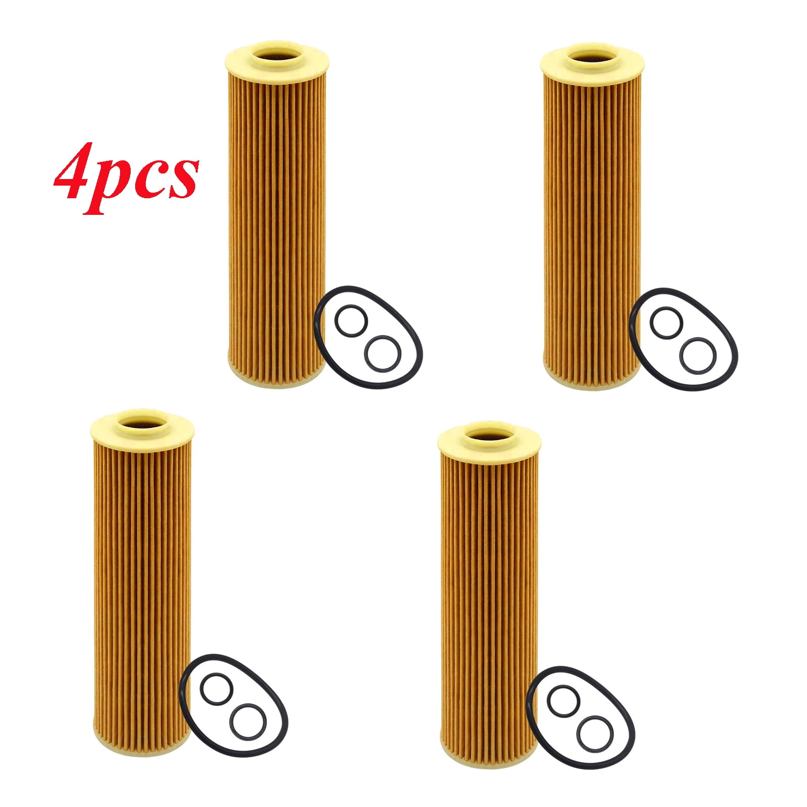 4 Sets Engine Oil Filter Kit For Mercedes-Benz W204 C250 R172 SLK250 ...