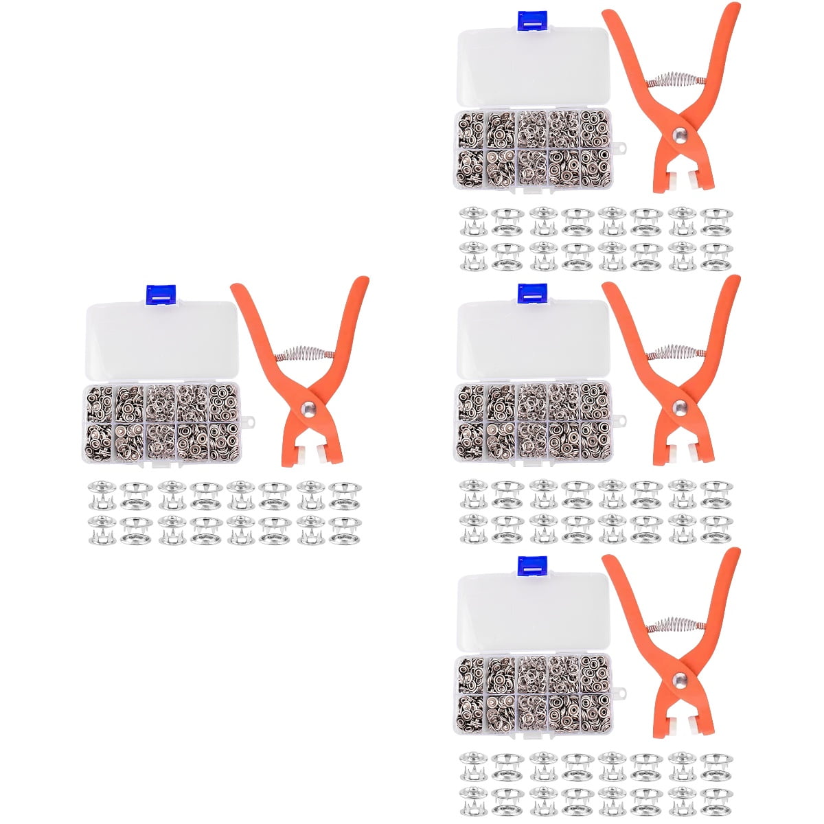 4 Sets Five Claw Button Installation Studs for Clothing Tool Snap ...