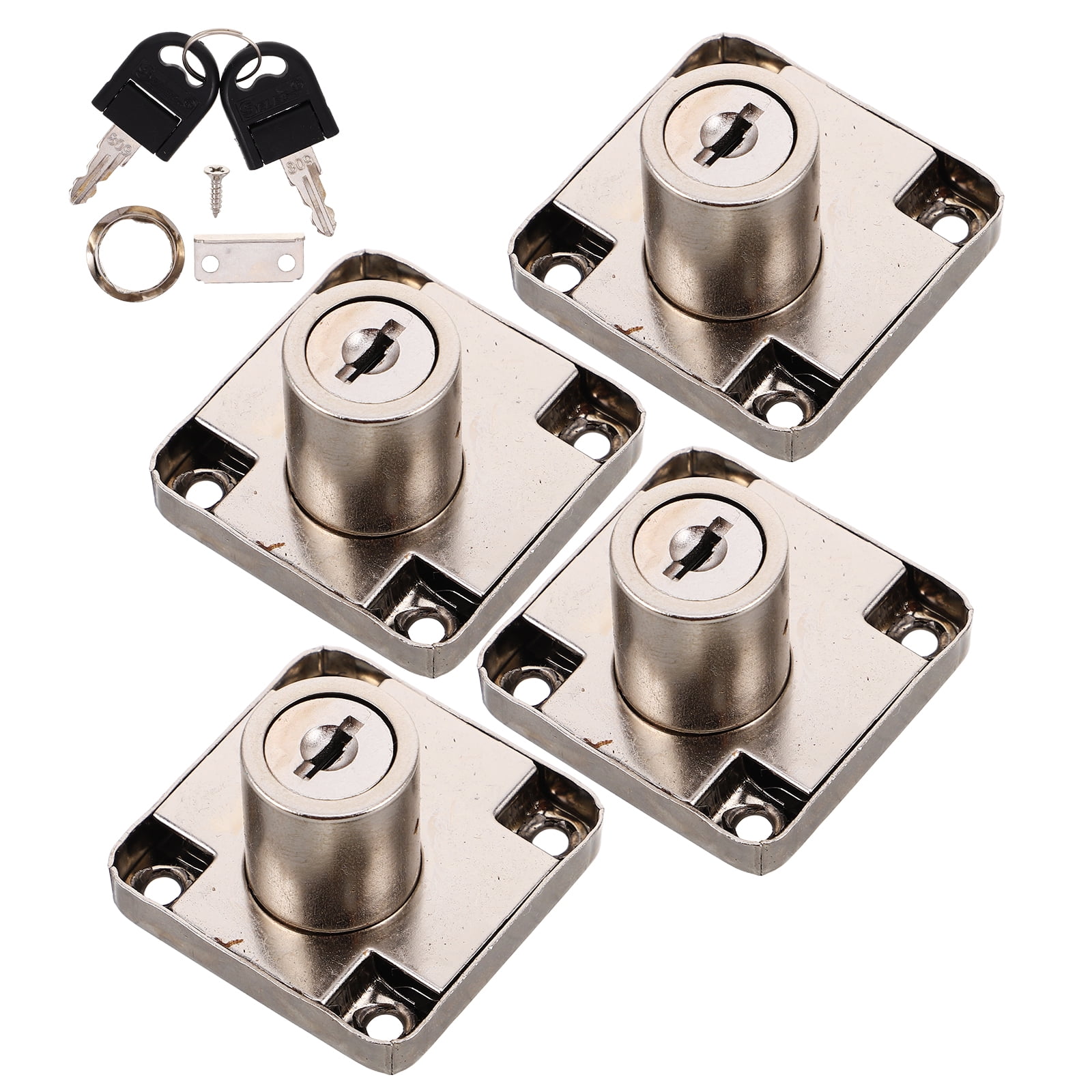 4 Sets Cabinet Drawer Lock with Matching Screws Gaming Machine Locks ...
