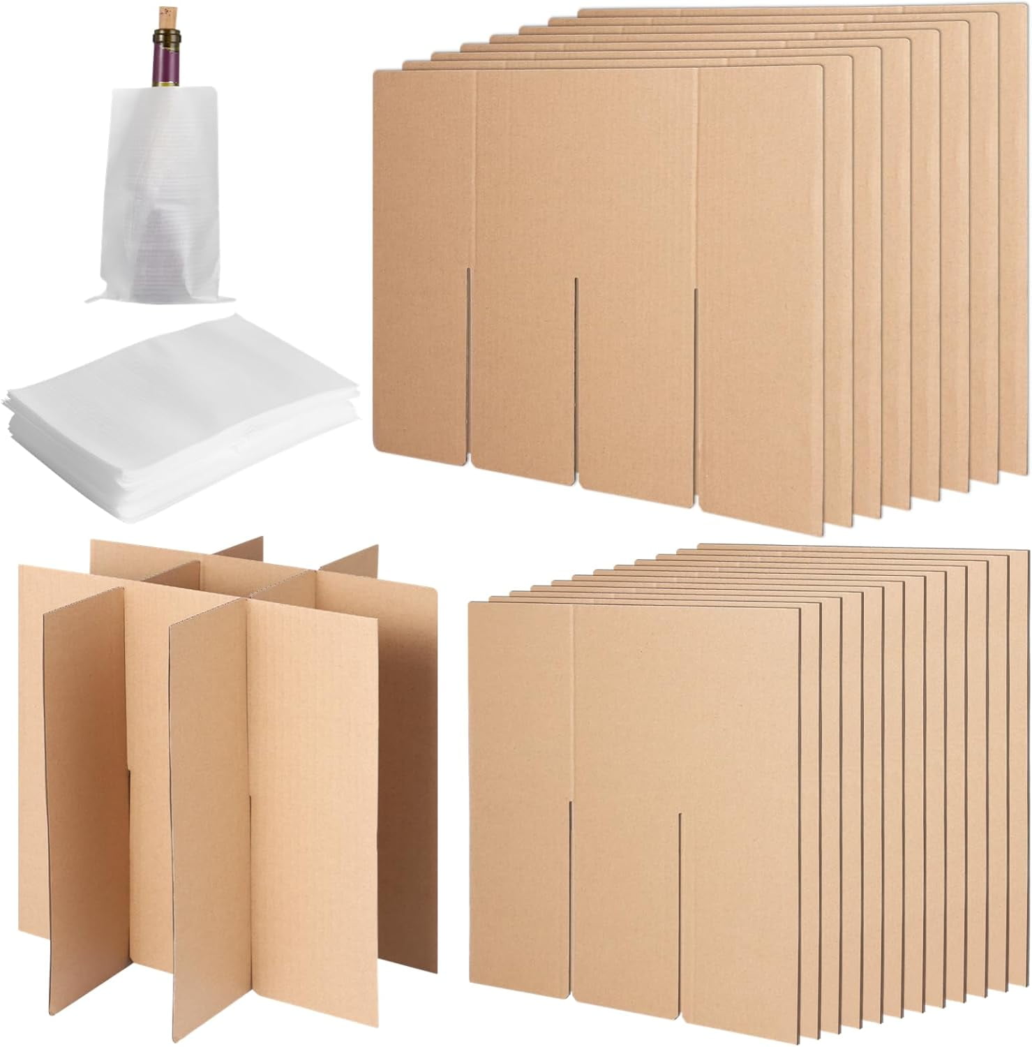 4 Sets Glass Divider Kits for Moving, Dish Packing Moving Box Kit ...