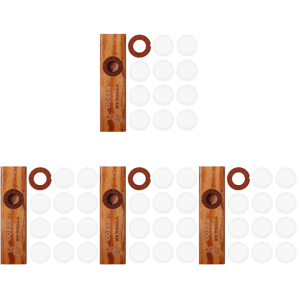 4 Sets Guitar Guitars Sound Kazoo Instrument Kid Woody Toy Kazoos with ...