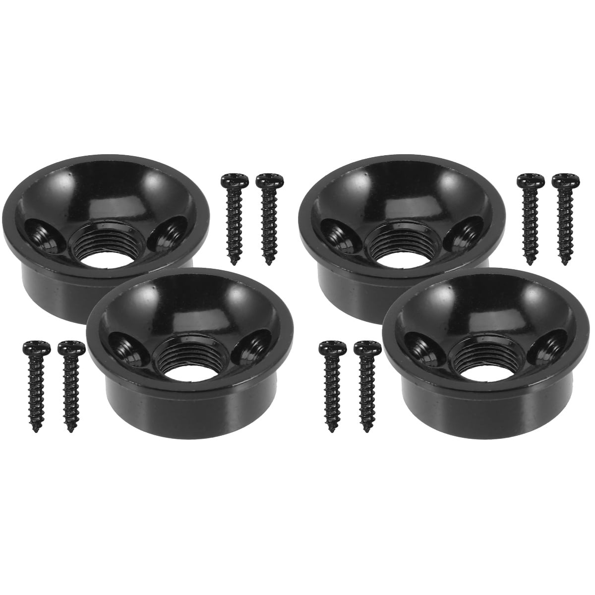 4 Sets Guitar Jack Spacers Fittings Professional Plates for Metal ...