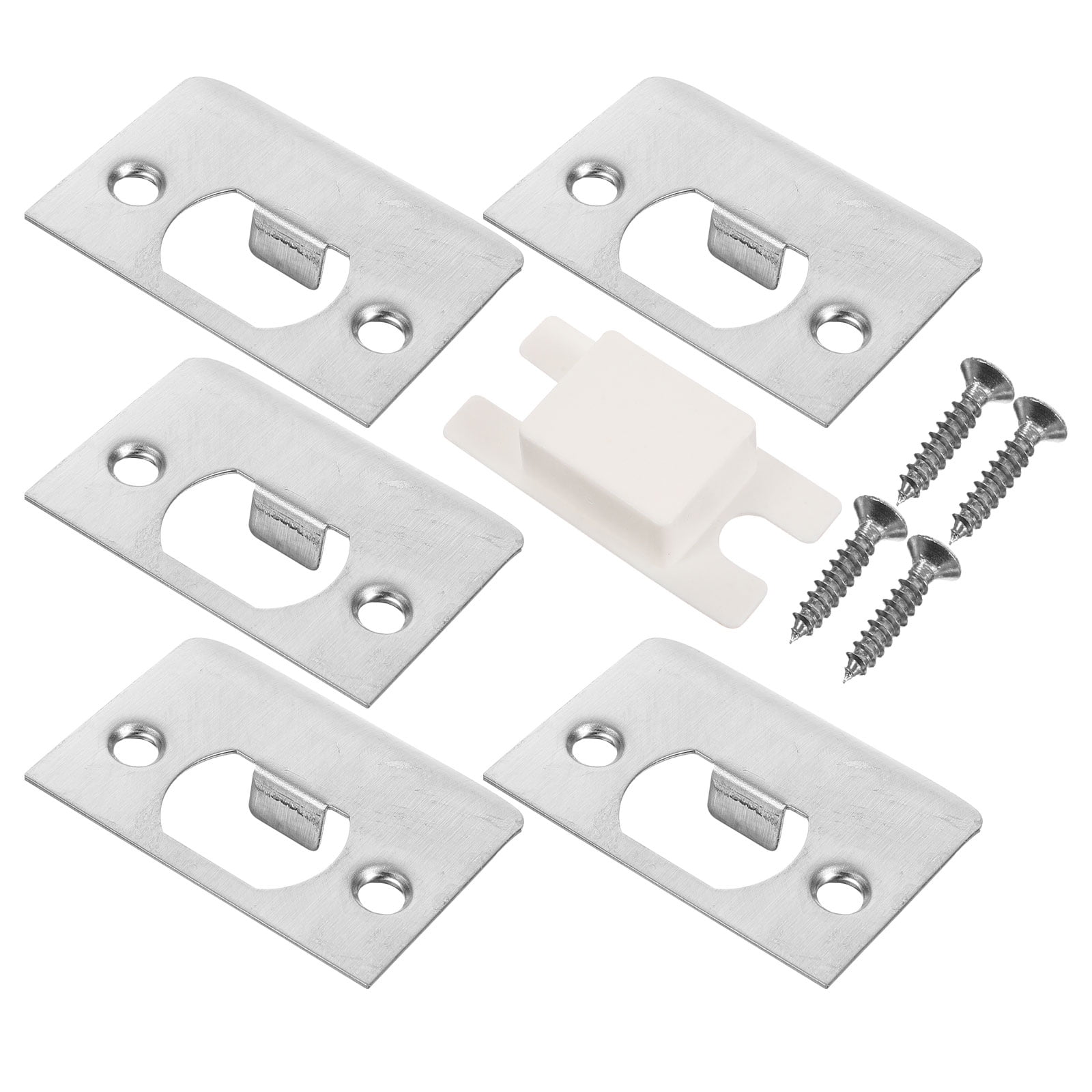 4 Sets Gusset Plate Guide Piece Padlock Adjustable Deadbolt Silver ...