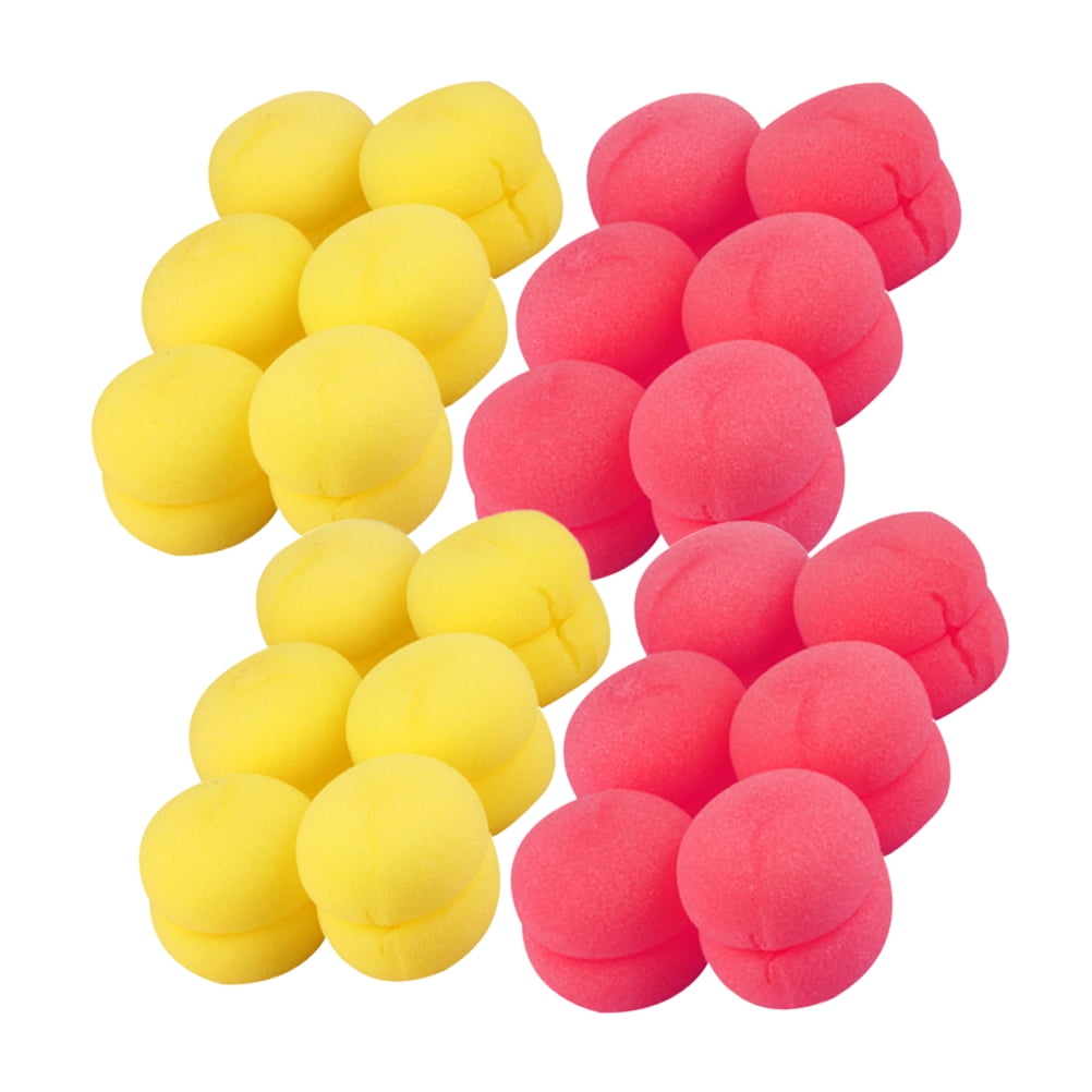 4 Sets Hair Curler Sponge Ball Creative DIY Hair Styling Tool Mushroom ...