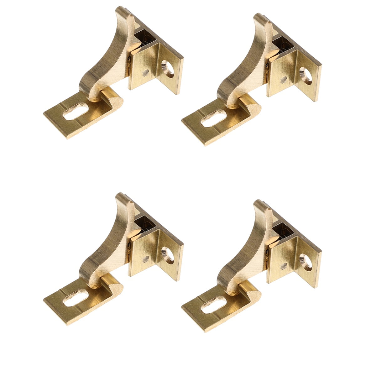 4 Sets Heavy Duty Elbow Latches Brass Cabinet Door Latches with ...