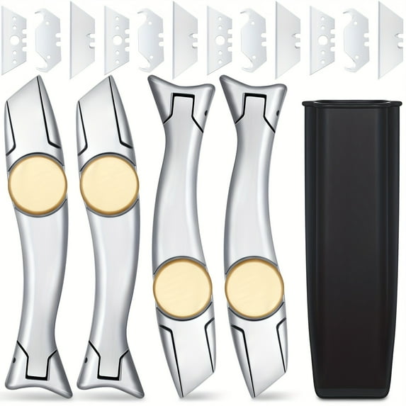 4 Sets Heavy Duty Roofing Shark Knife & Vinyl Knife - 12pcs Utility ...