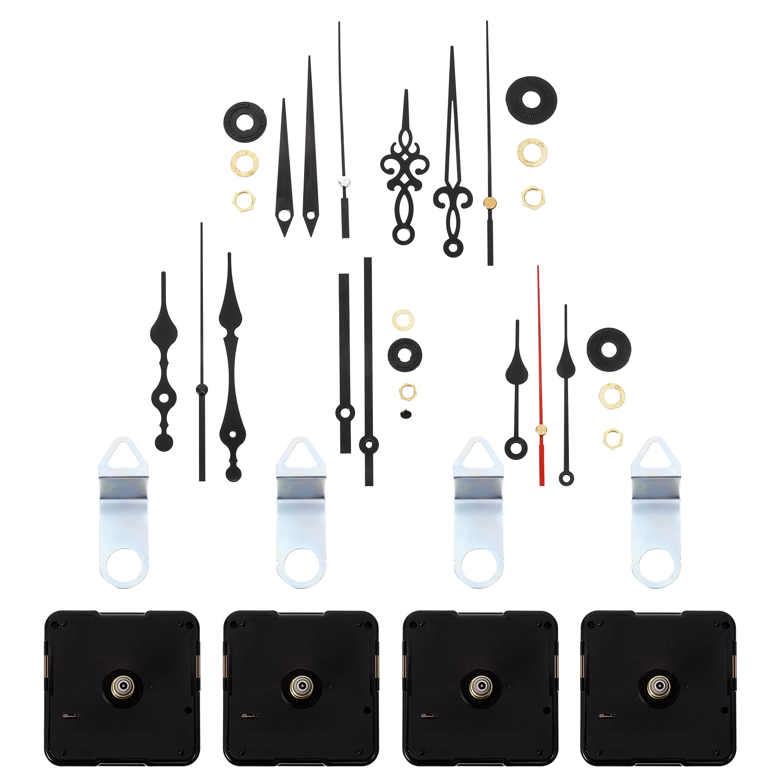 4 Sets High Torque Long Shaft Clock Movement DIY Clock Parts Clock ...