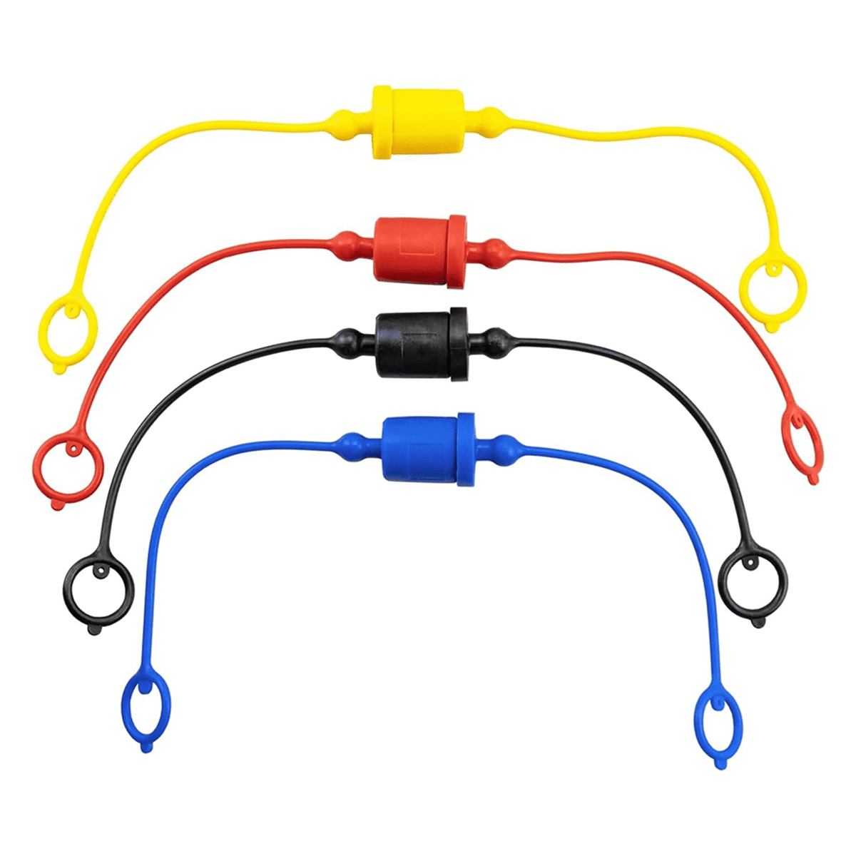 4 Sets Hydraulic Quick Coupler Male Dust Cap and Female Plug Cover ...