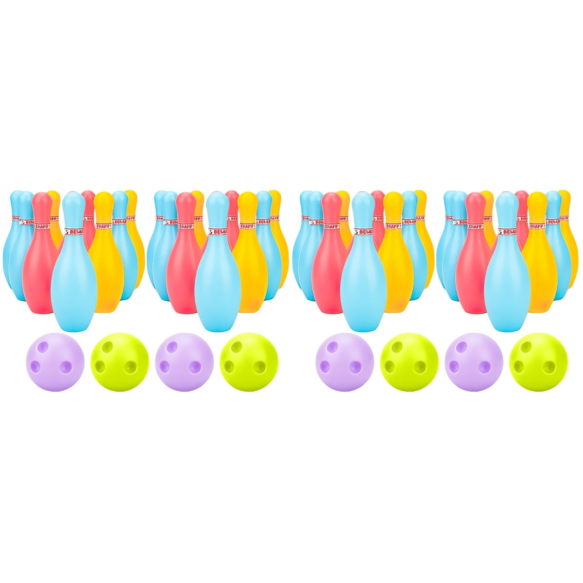 4 Sets Kids Bowling Toys Toddler Toys Children Bowling Pin Bowling Ball ...