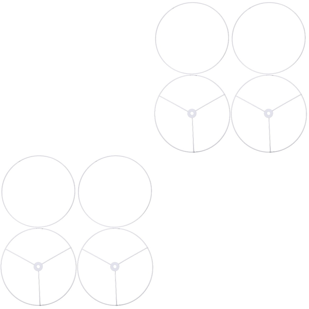 HEALEEP DIY Lamp Projects Lampshade Frames Iron 4 Sets For Family ...