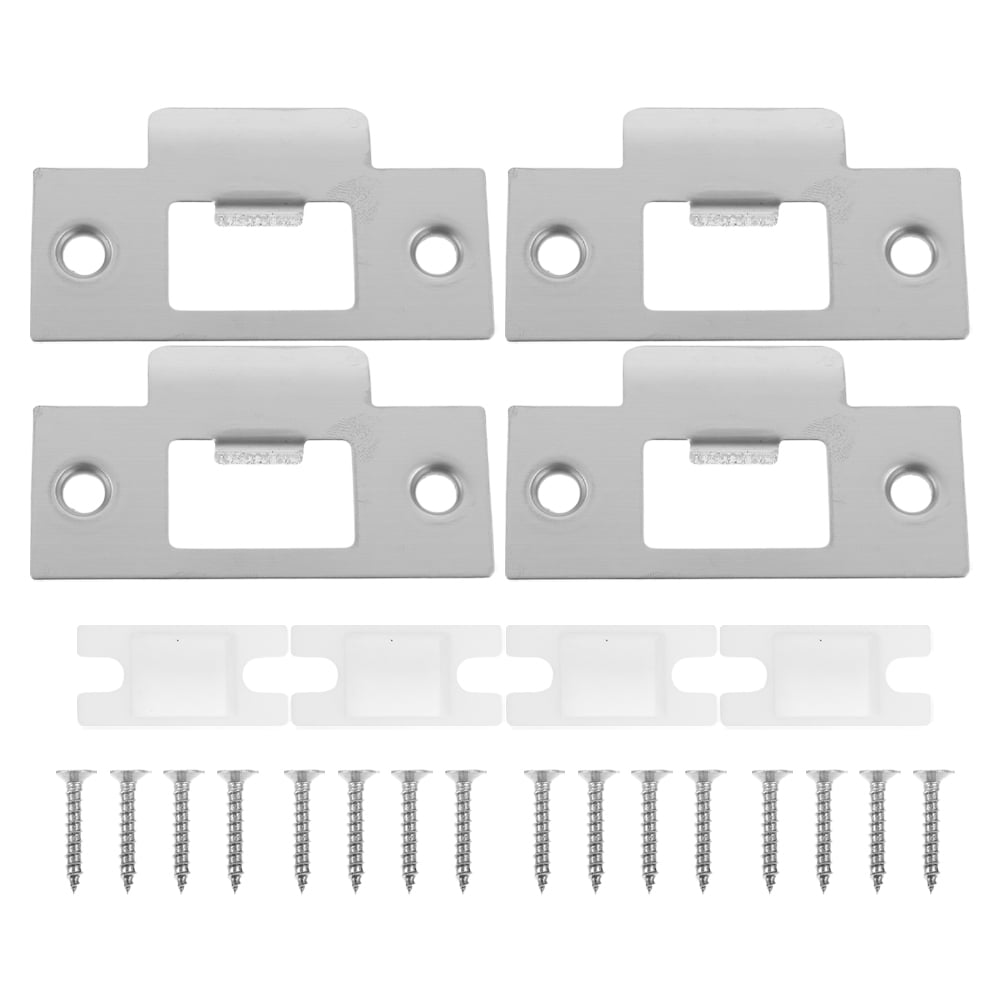 4 Sets Lock Tongue Buckle An Fittings Door Lock Plate Covers Stainless ...
