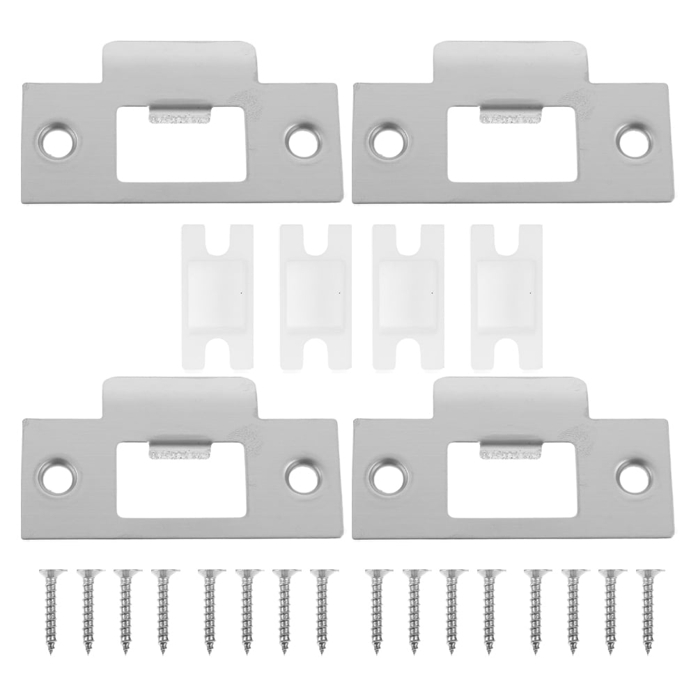 4 Sets Lock Tongue Buckle Door Hole Cover Plate Plates An Fittings ...