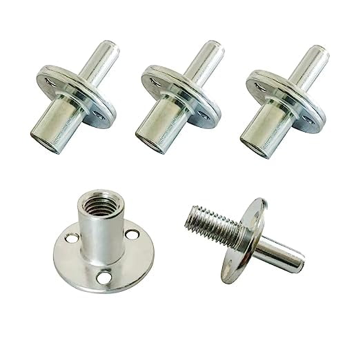 4 Sets M12 Metal Bed Post Connector T-Nut Bedpost Connector -in Butt ...