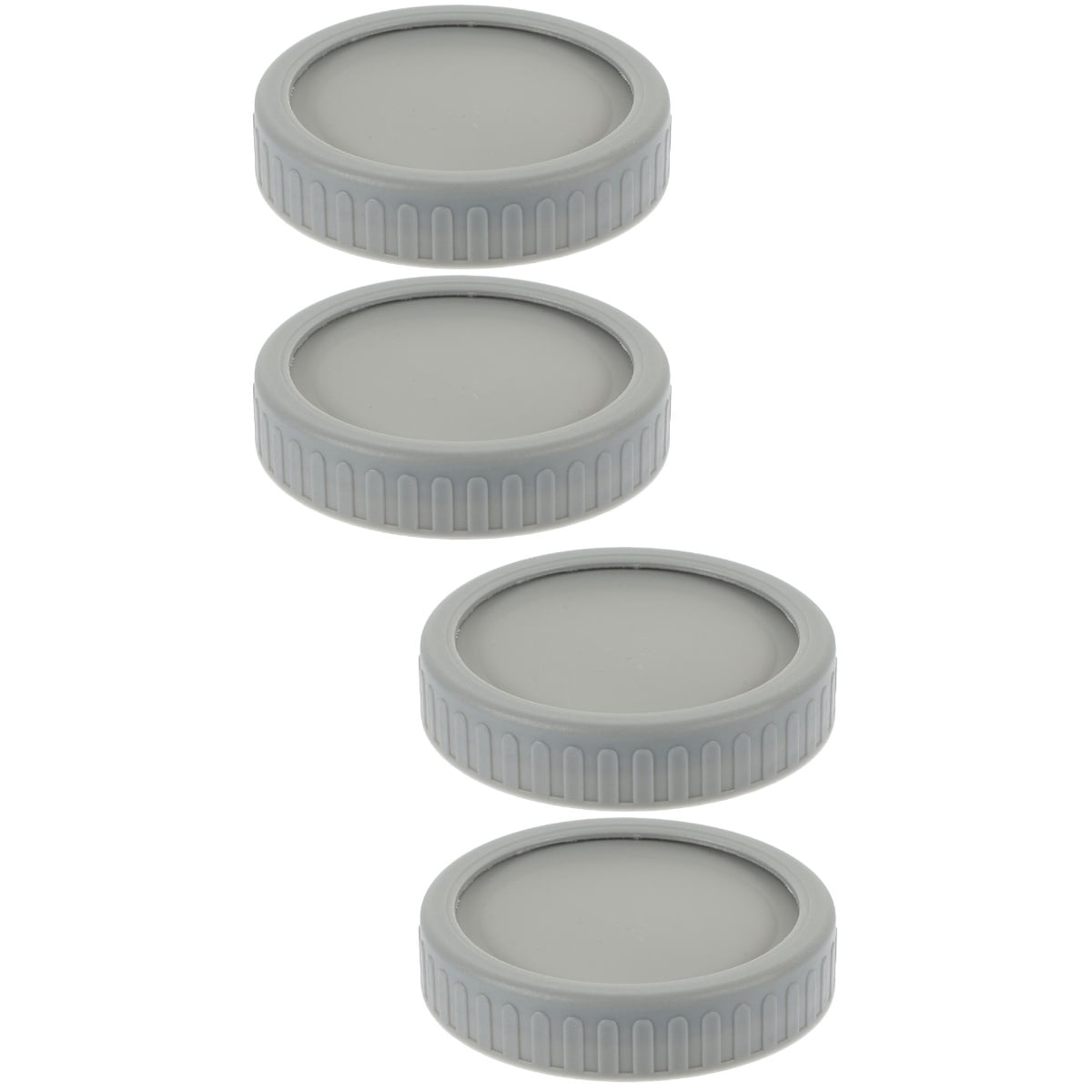 CIMAXIC 4 Sets Grey Silicone Canning Jar Lids Sealing Prevent Leaking ...