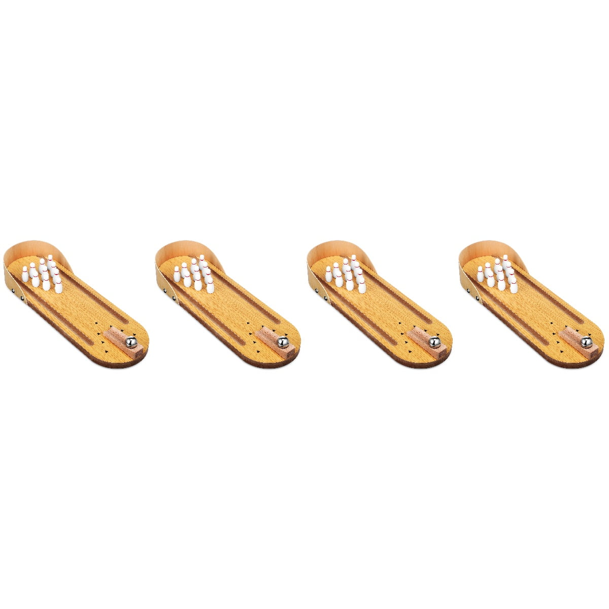 4 Sets Mini Bowling Set Tabletop Bowling Game Mini Bowling Game Home ...