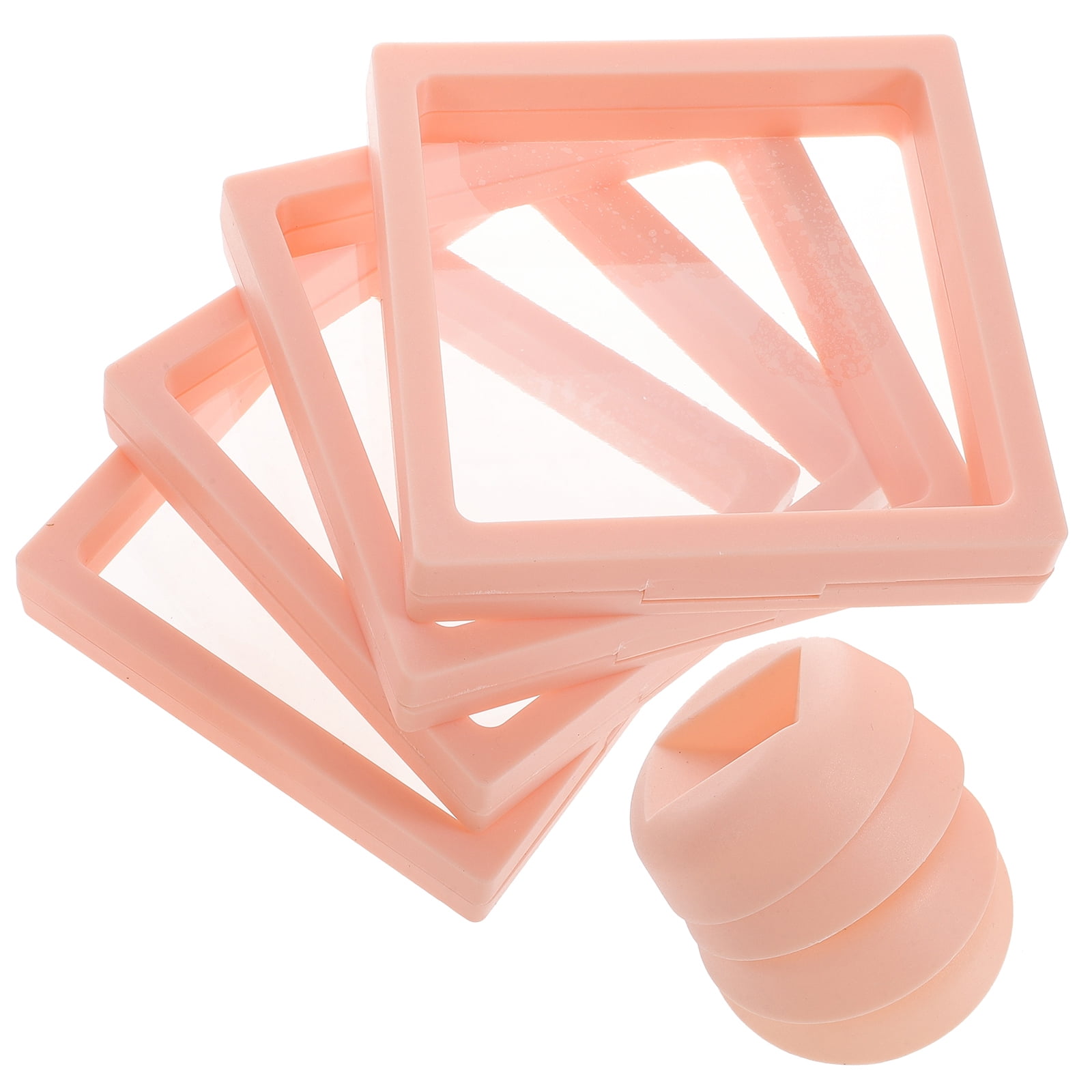 4 Sets Mini Toy Display Case Countertop Display Box Holder for ...