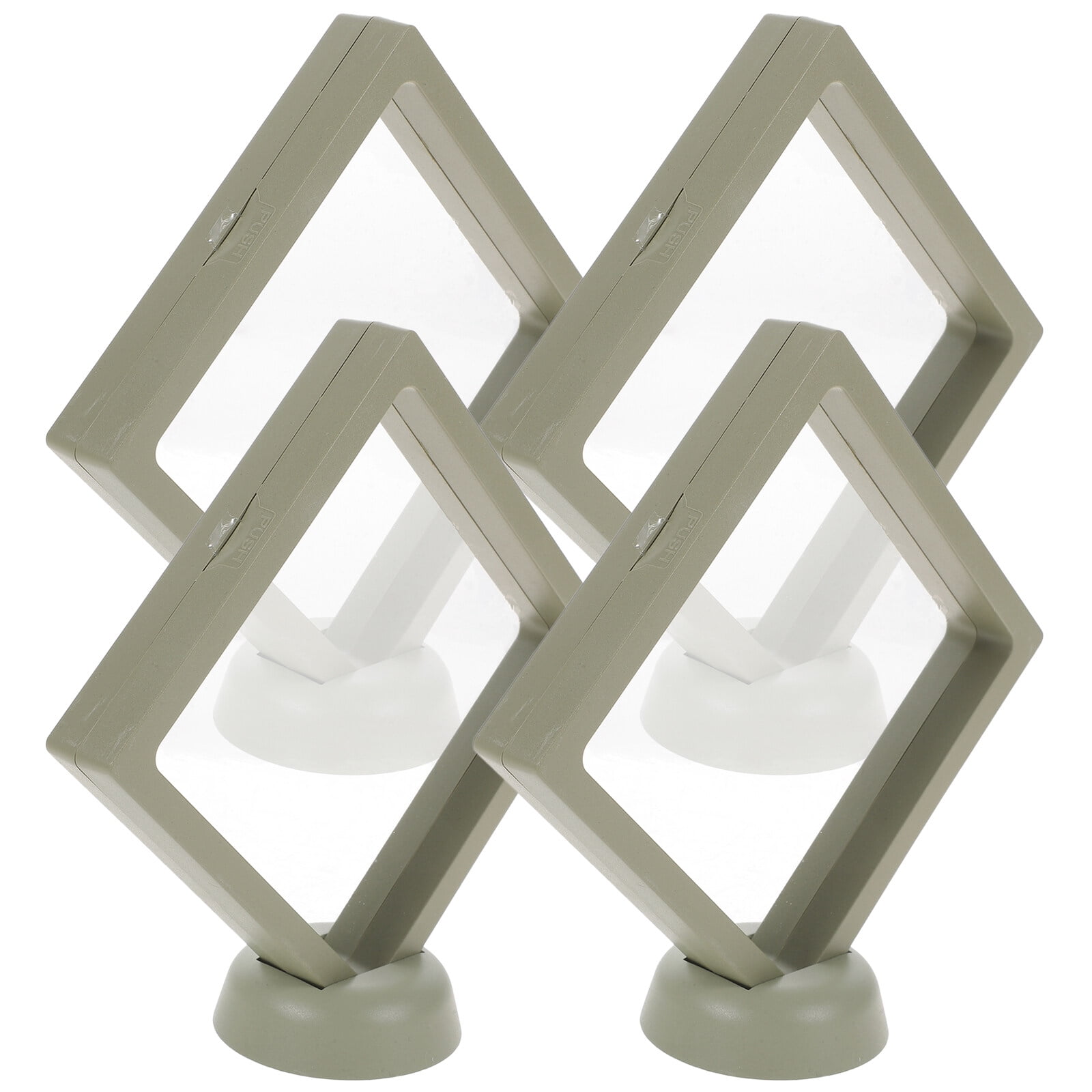 4 Sets Mini Toy Display Case Countertop Display Box Holder for ...