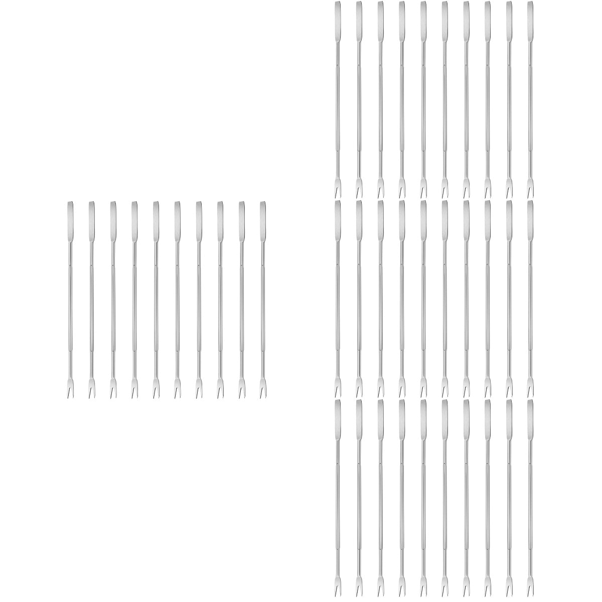 4 Sets Multipurpose Seafood Forks Biscuits Picks Stainless Steel ...