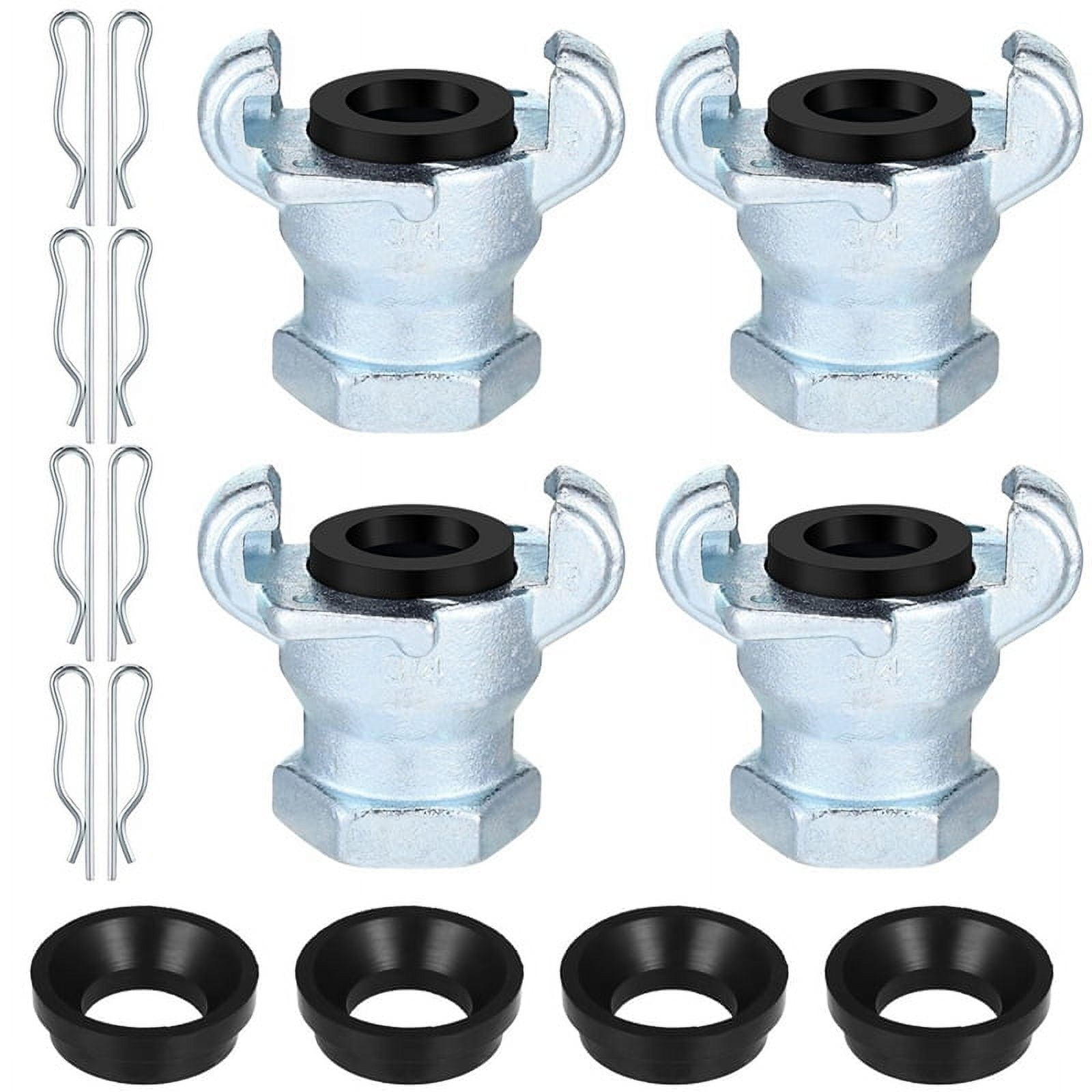 4 Sets NPT Iron Air Hose Fitting 2 Lug Universal Coupling Chicago ...