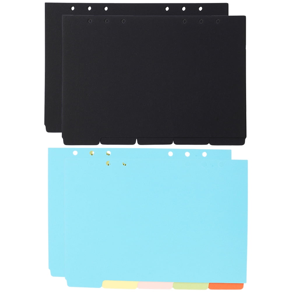 4 Sets Notebook Index Dividers Binder Tabs Classified Labels Pads Clips ...