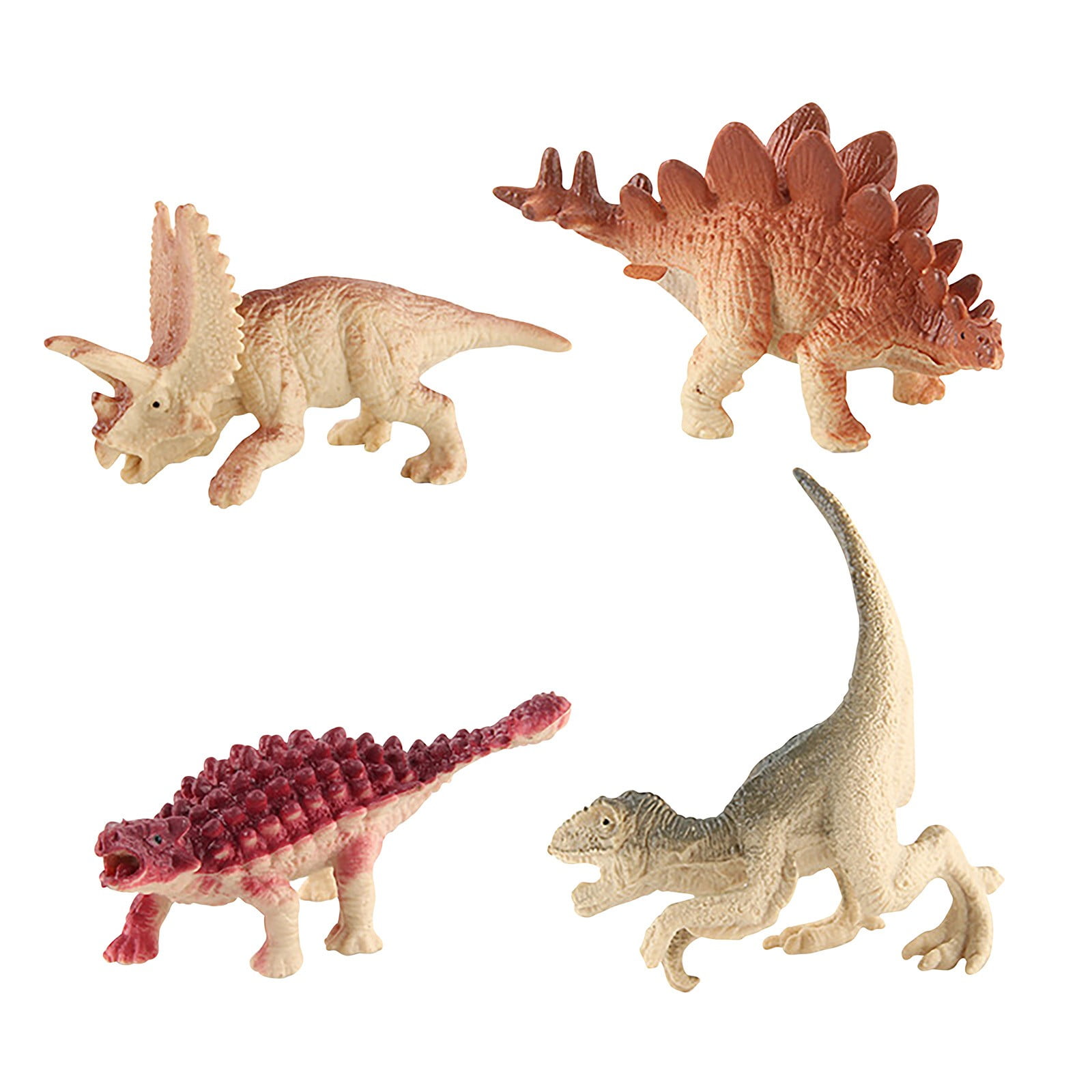 4 Sets Of Colorful Simulation Dinosaur Suit Model Ornaments - Walmart.com