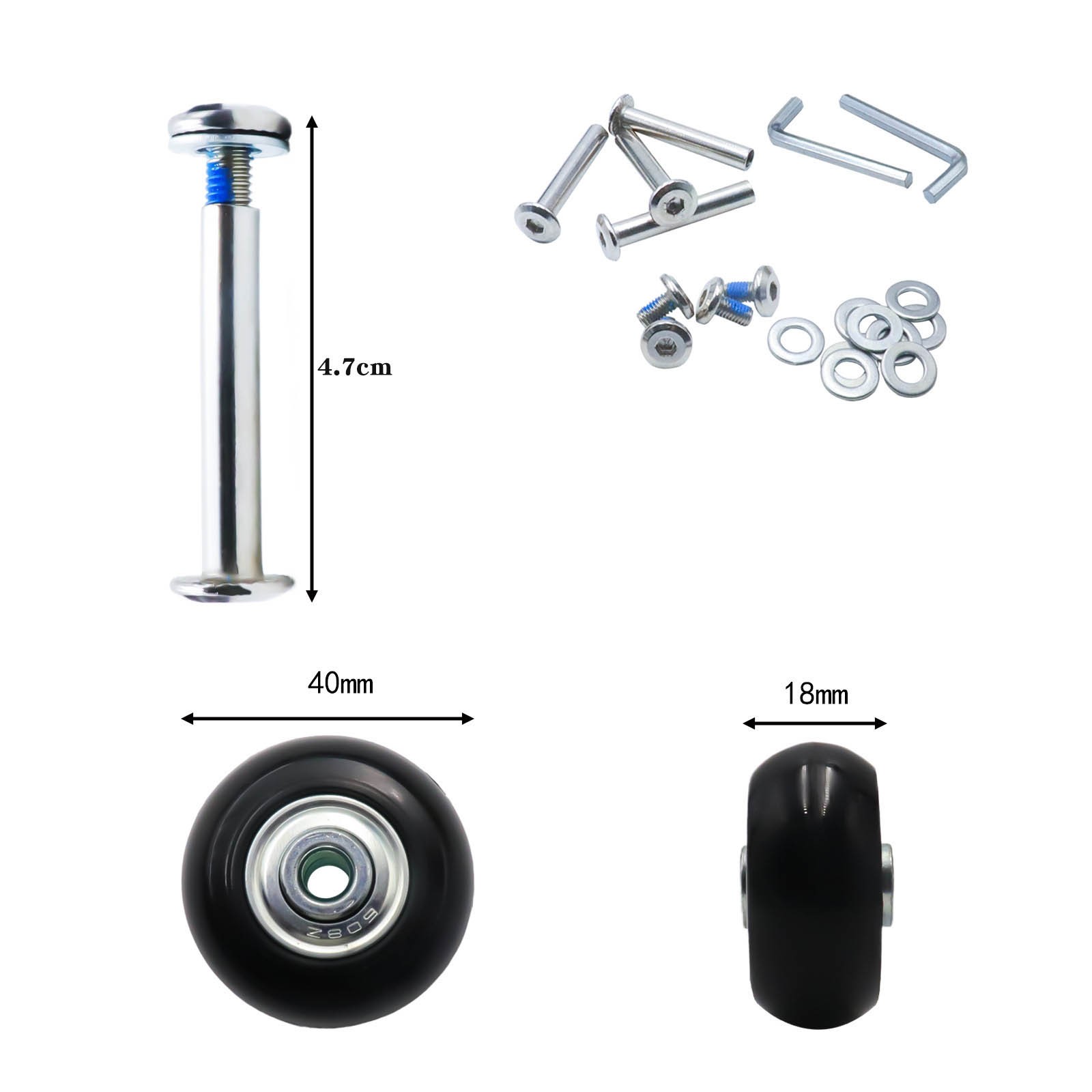 4 Sets Of Silent Trolley Boxes, Travel Boxes With Universal Wheels ...