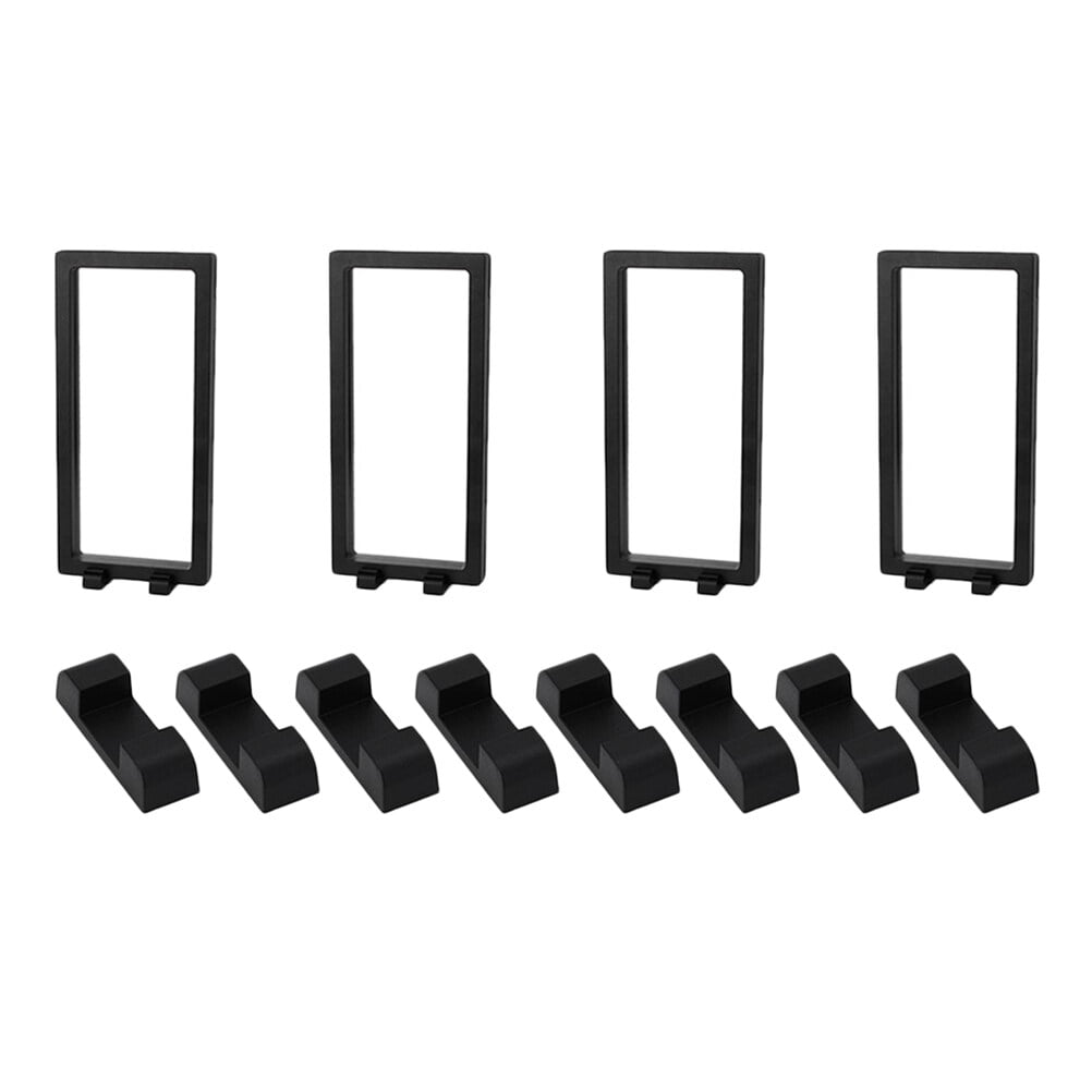 4 Sets PE Film Floating Display Frame Case for Jewelry Coin Specimen ...
