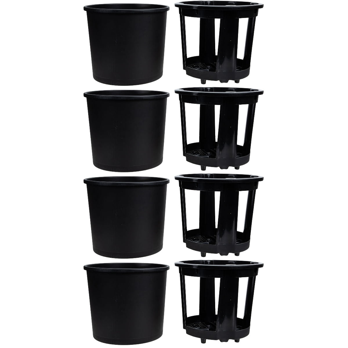 4 Sets Planter Nursery Pots Buckets Potato Practical Planting Container ...