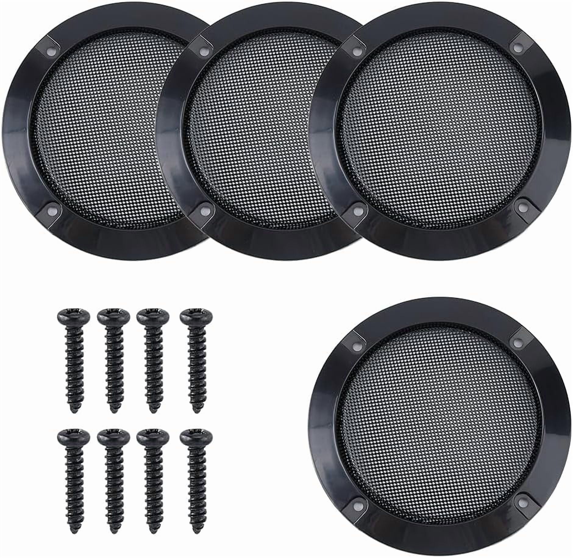 4 Sets Plastic Audio Speaker Cover Speaker Grill Covers with 16 Screws ...