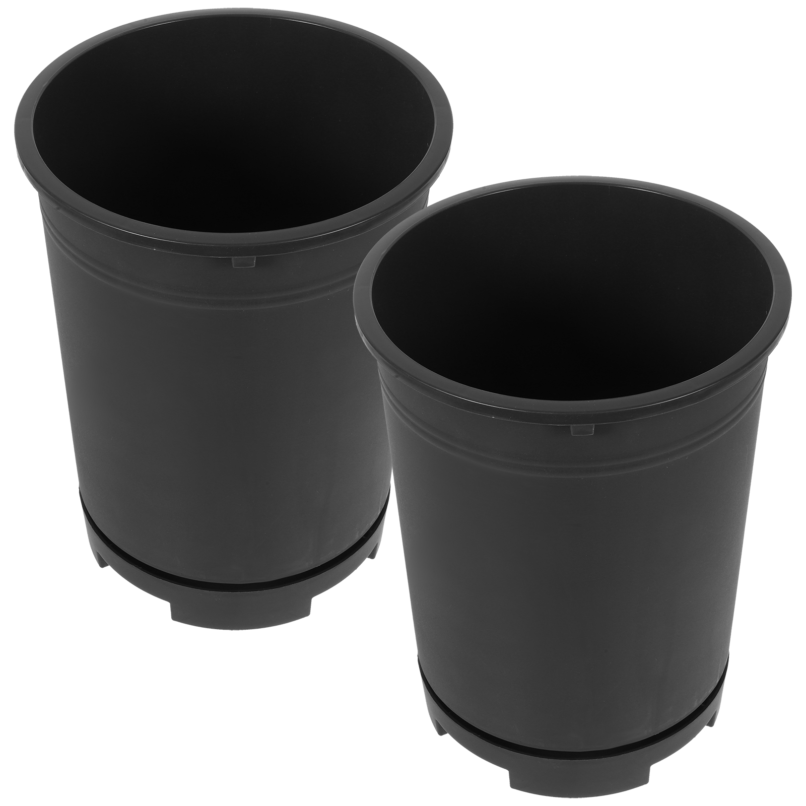 4 Sets Plastic Flowerpot Succulent with Tray Bonsai Plant Durable Pots ...