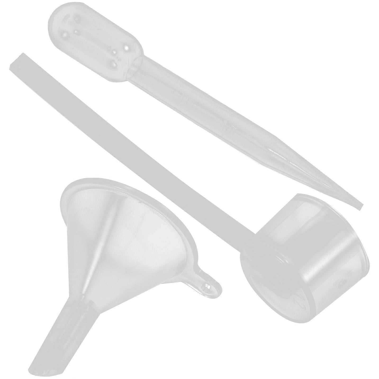 4 Sets Plastic Transfer Dropper Funnels and Pump Head Perfume Dispenser ...