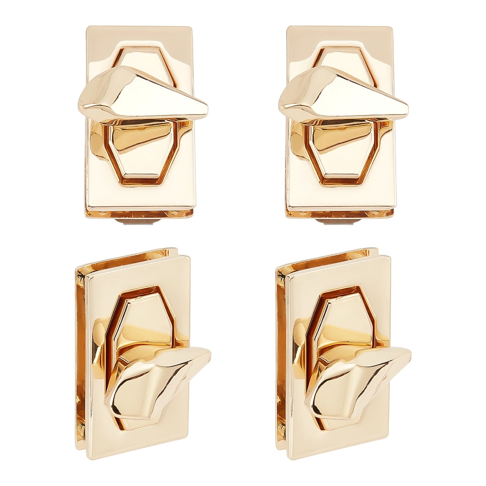 4 Sets Purse Turn Lock Clasp Alloy Handbag Twist Lock Clutches Closures ...