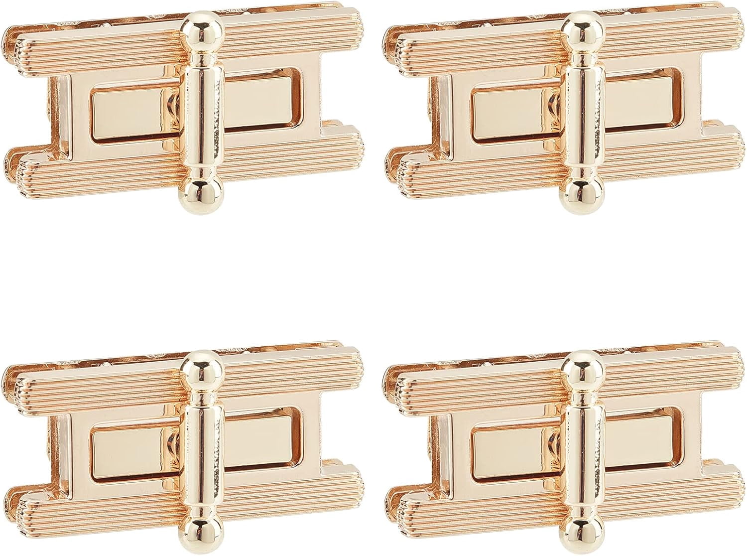 4 Sets Purse Turn Lock Clasp Rectangle Twist Lock Fasteners Purse ...