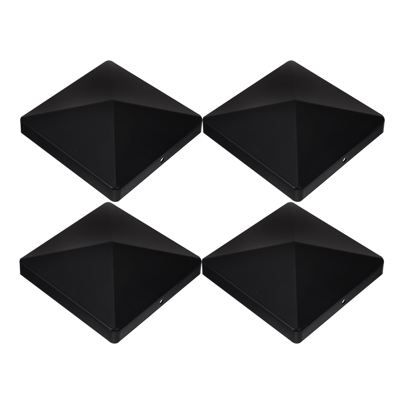 4 Sets Pyramid Column Cover Plastic Fence Post Caps Accessories Railing ...