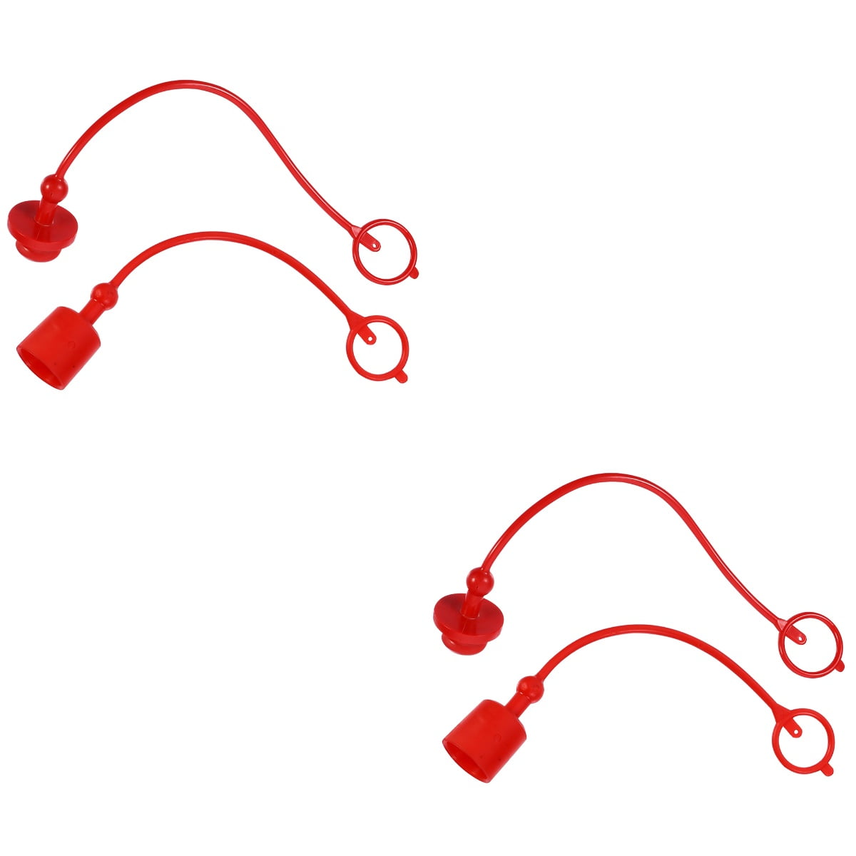 4 Sets Quick Connector Dust Caps for Hydraulic Couplers, Coupling ...