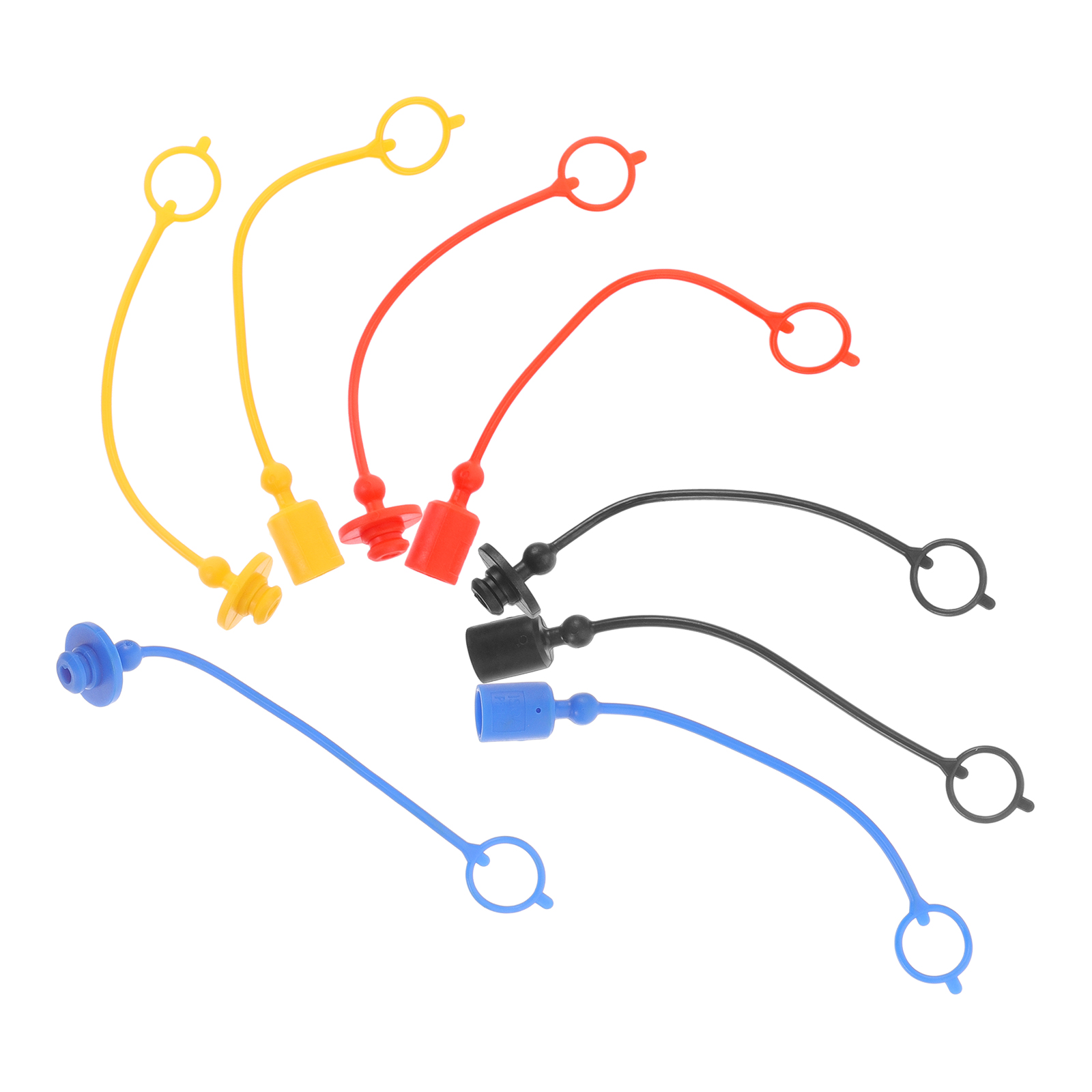 4 Sets Quick Connector Protective Cap Hose Hydraulic Adapter Cap Dust ...