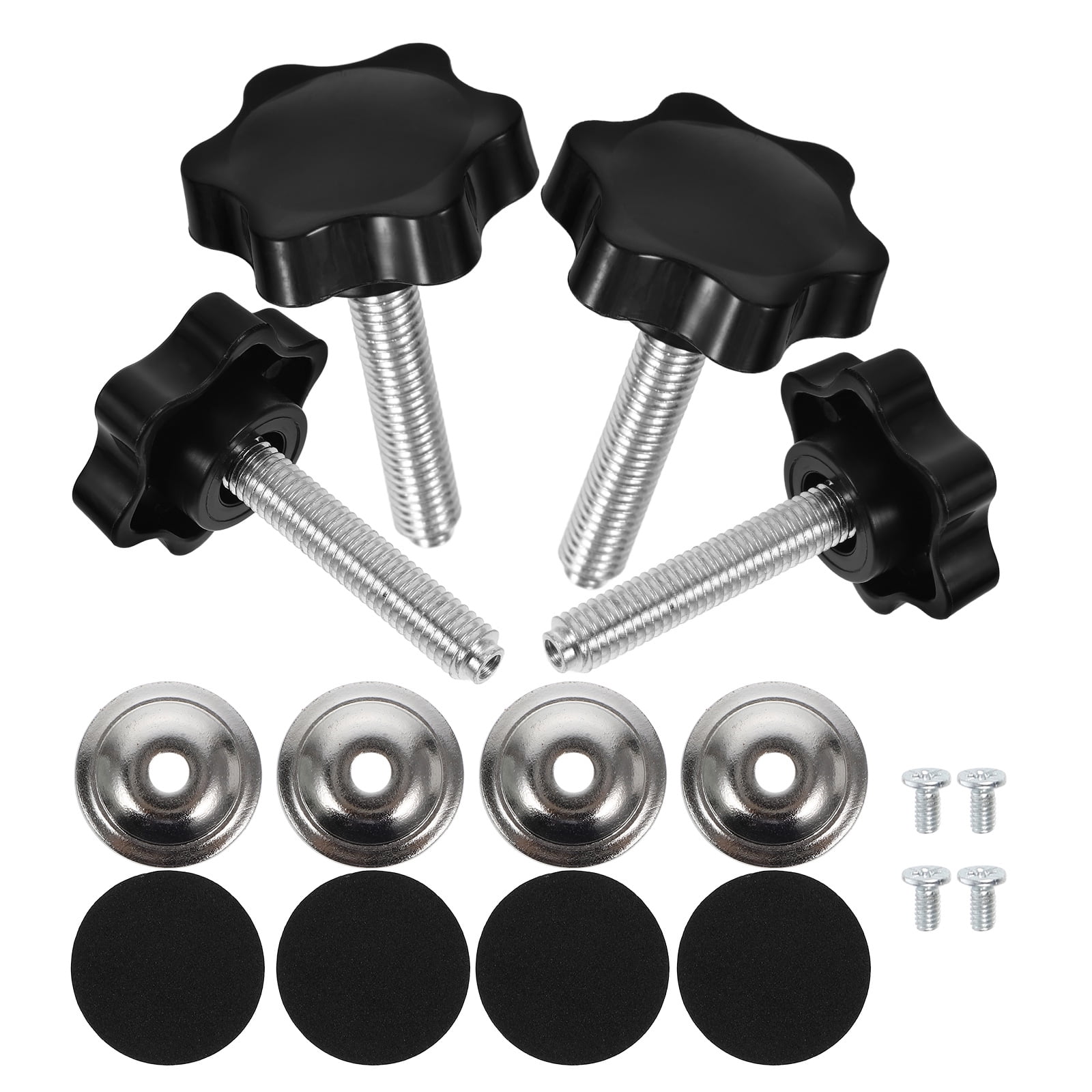 4 Sets Replacement Threaded Knobs Kit Includes Knob Bolts and Washers ...